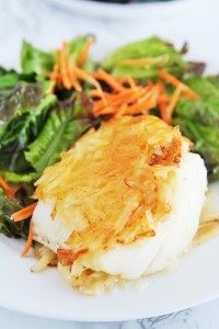 Potato Crusted Cod - The Tasty Bite