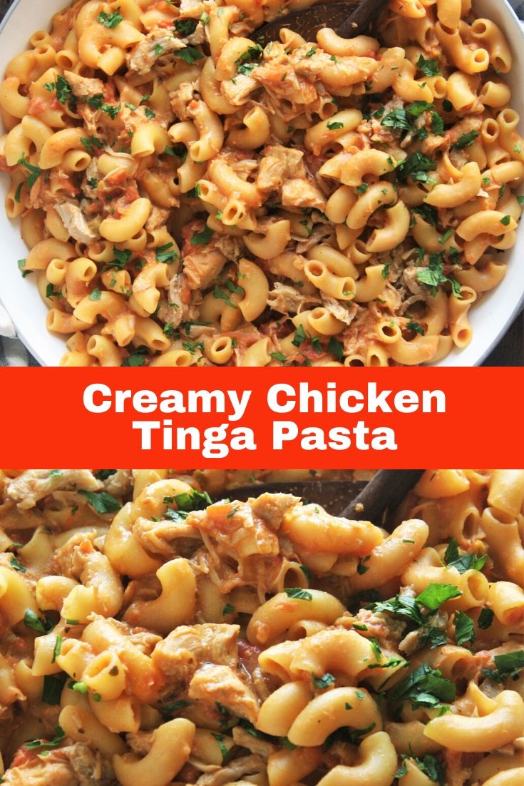 Creamy Chicken Tinga Pasta – The Tasty Bite