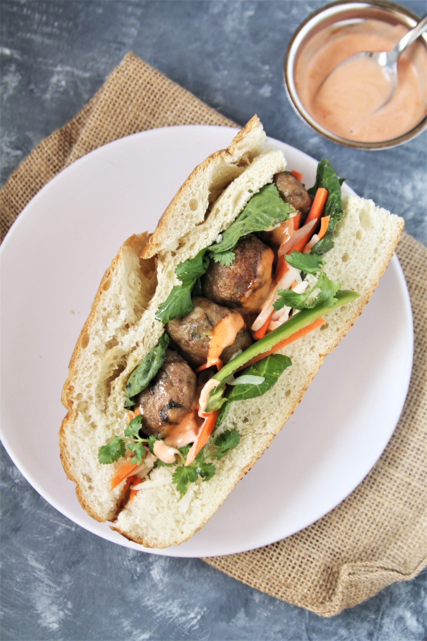 Vietnamese Pork Meatball Banh Mi – The Tasty Bite