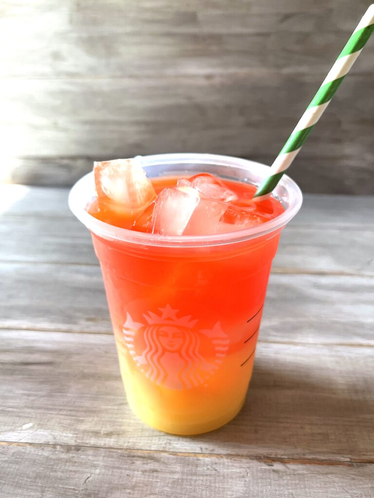 Starbucks Sunset Drink Recipe (Secret Menu Item) - The Tasty Bite