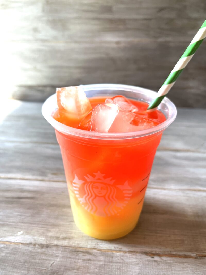 Starbucks Sunset Drink Recipe (Secret Menu Item) - The Tasty Bite