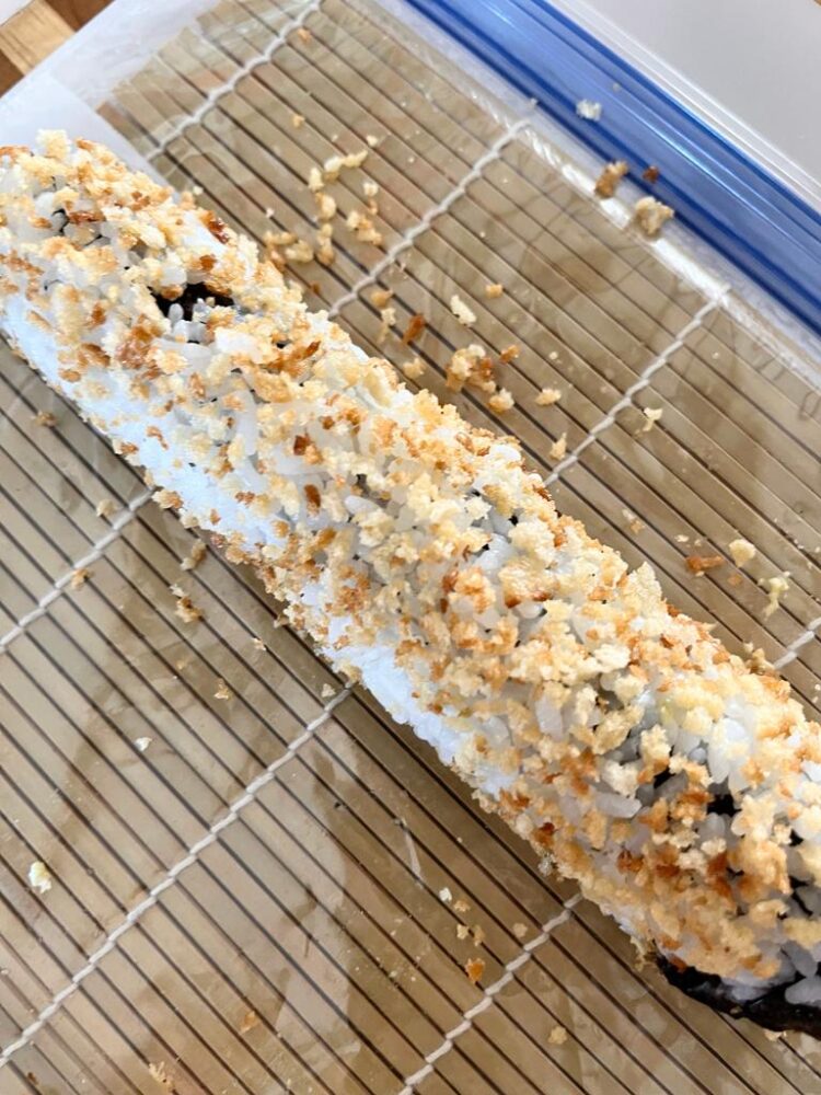 Easy California Crunchy Sushi Roll Recipe - The Tasty Bite