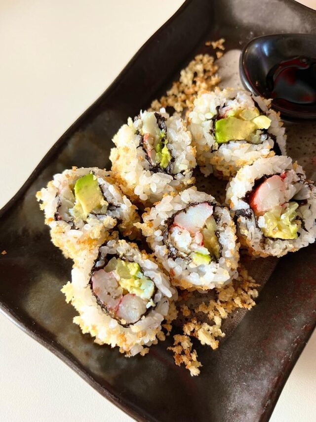 easy-california-crunchy-sushi-roll-recipe-5 - The Tasty Bite